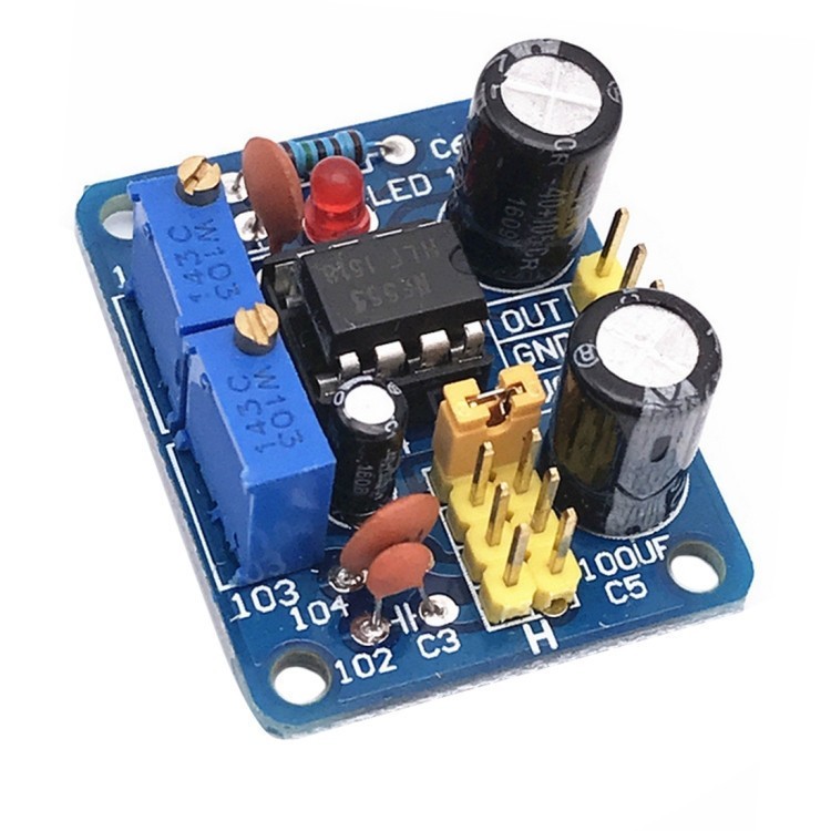 Buy NE555 Pulse Frequency Duty Cycle Adjustable Module Square Wave 5V ...